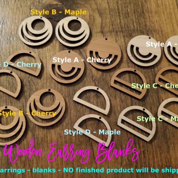 Wood Earring Blanks - Etsy