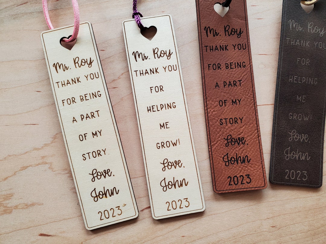 SVG File for Glowforge Teacher Bookmark 2 quote Choices Easy to Make ...