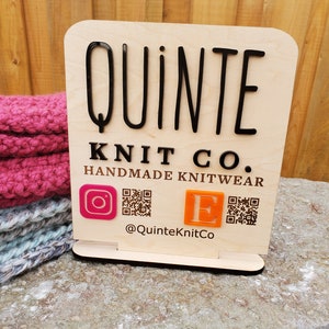 Signs for Craft Shows/vendors Markets Social Media QR Code | Etsy