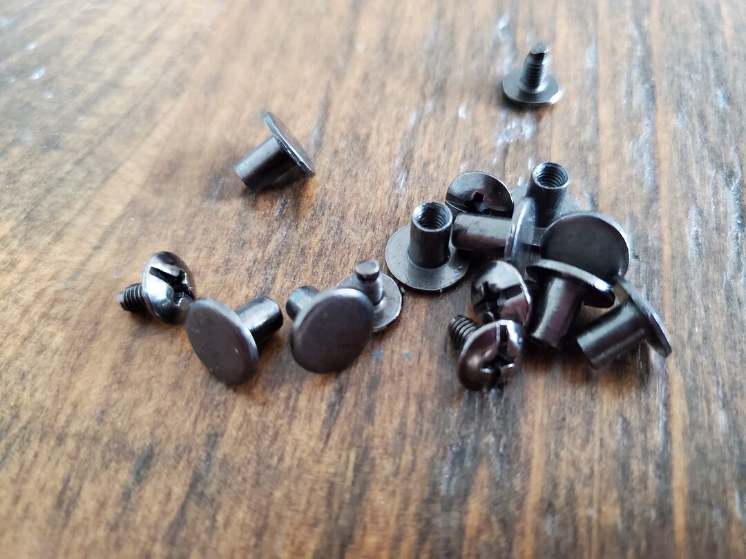 8mm Chicago Screw Rivets in Silver or Gun Metal perfect for Your Knit ...