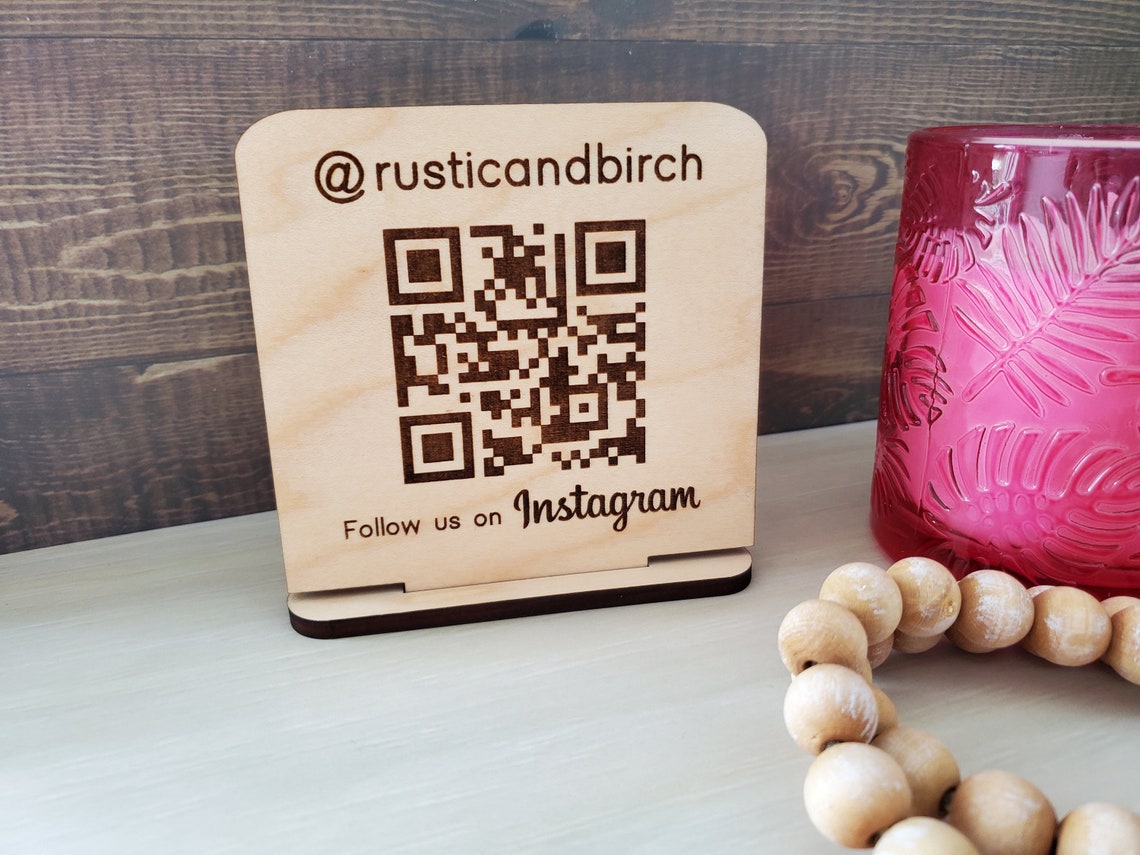4 Wood Sign for Craft Shows/vendors Markets 1 QR Code - Etsy