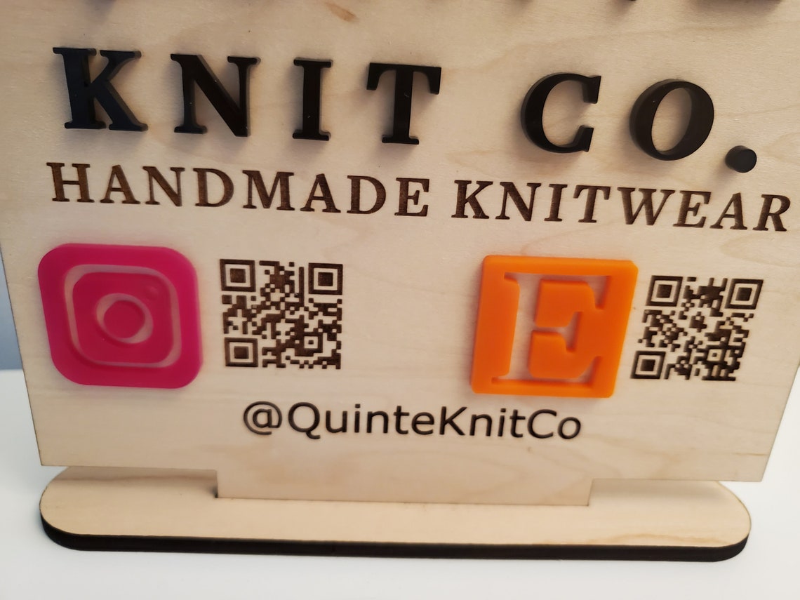 Signs for Craft Shows/vendors Markets Social Media QR Code | Etsy