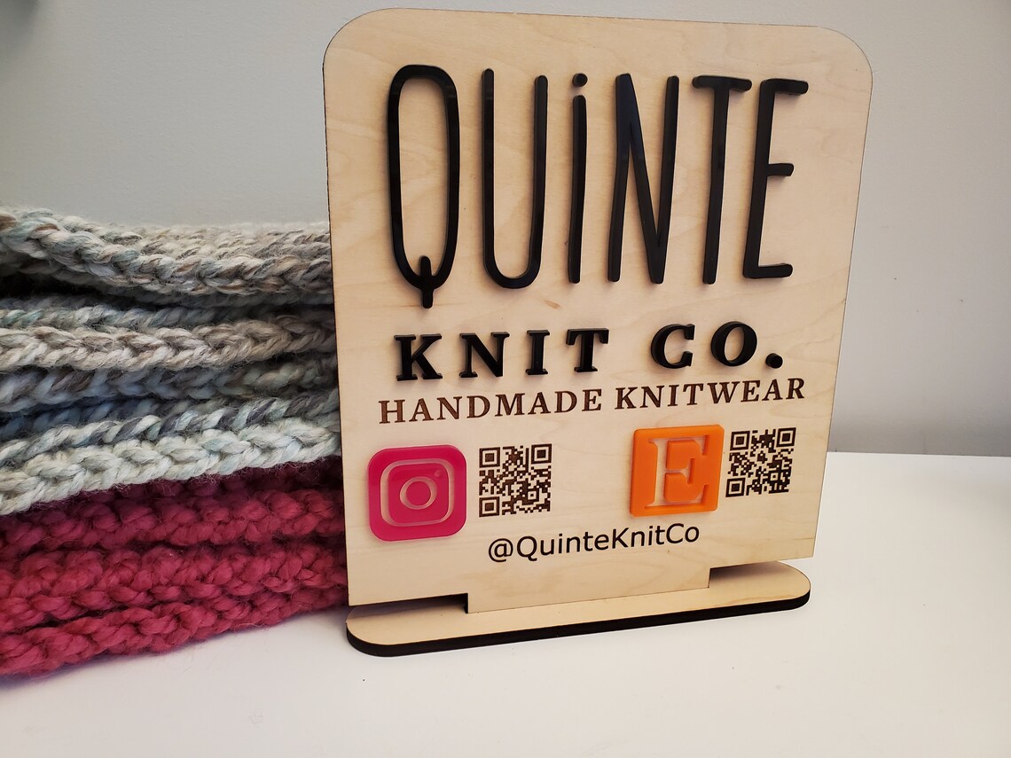 Signs for Craft Shows/vendors Markets Social Media QR Code | Etsy