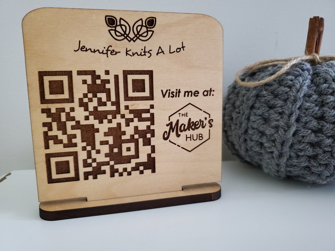 4 Wood Sign for Craft Shows/vendors Markets 1 QR Code - Etsy