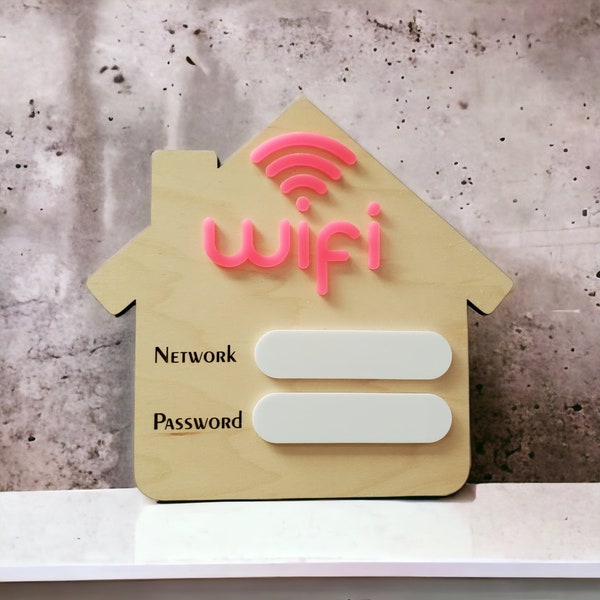 Wifi Sign Acrylic Dry Erase - Etsy
