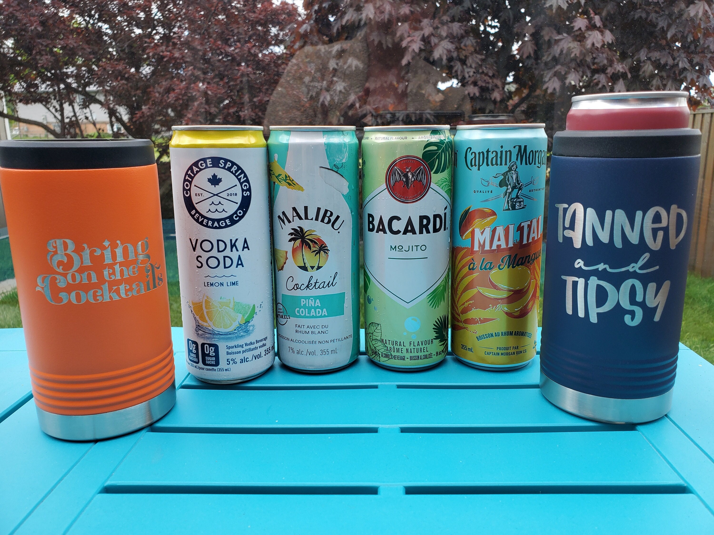 SLIM Cans - Custom Ordered Vacuum Insulated SLIM Beverage Holder Fits ...