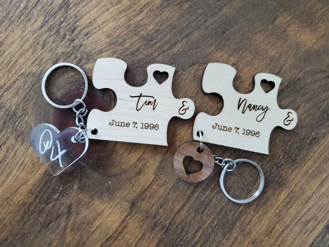 SVG File for Glowforge Key Chain Samples Included Blanks - Etsy