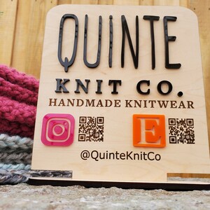 Signs for Craft Shows/vendors Markets Social Media QR Code | Etsy