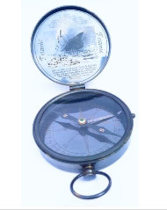 Brass Titanic Compass Black Solid Quality - Etsy