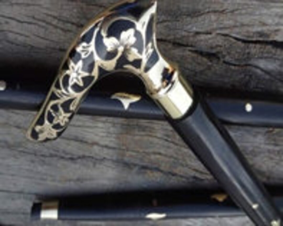 Handcrafted Modern WALKING STICK With Brass DESIGNER Handle SJ264 - Etsy