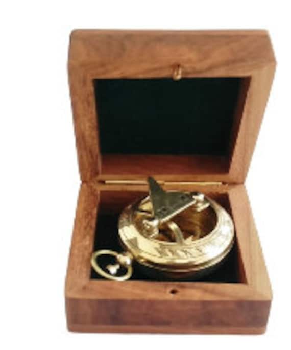Push Button Sundial With Box - Etsy