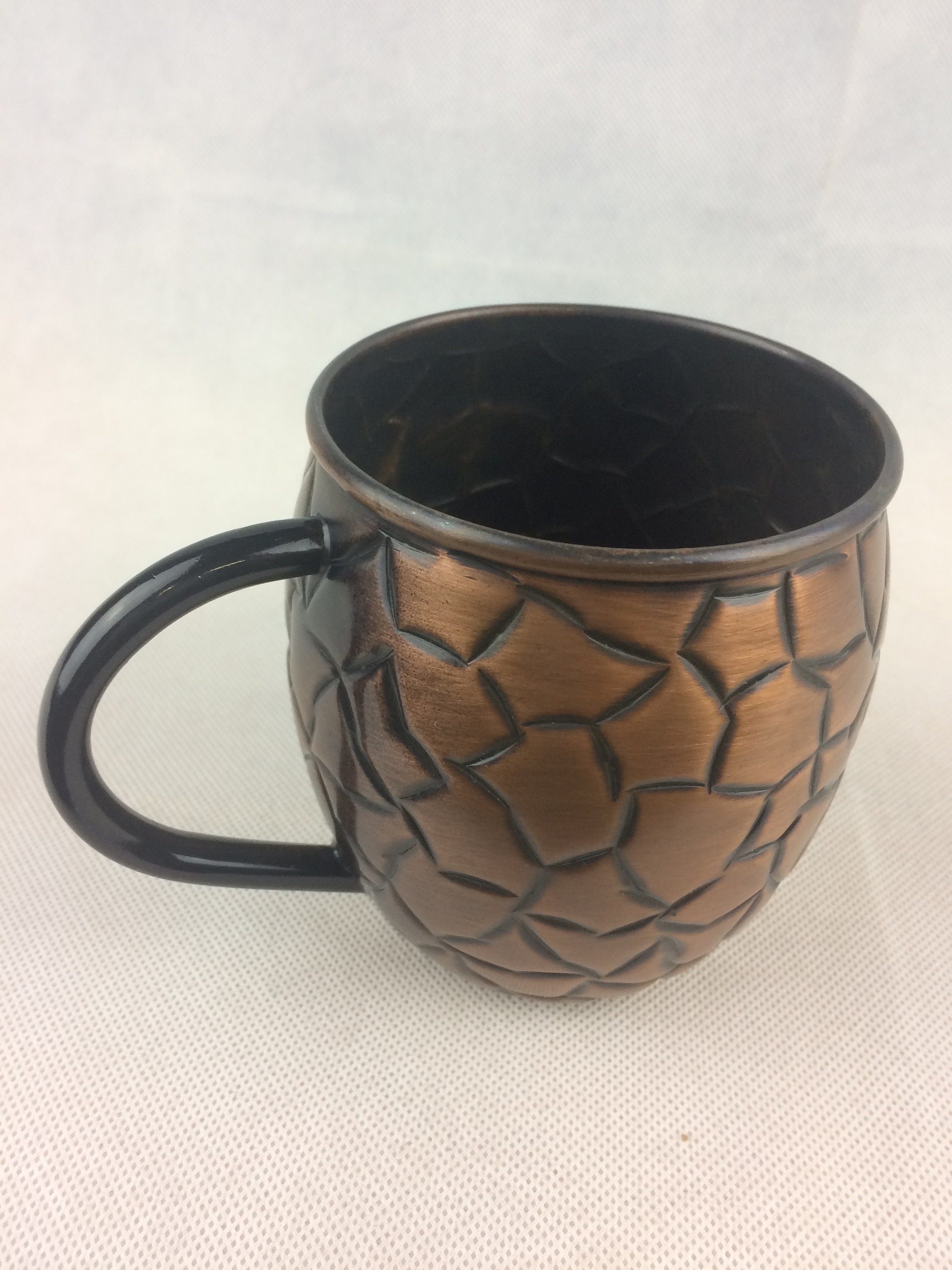 Hammered Copper Mug Drinking Cup Moscow Mule Beer Coffee Wine Solid ...