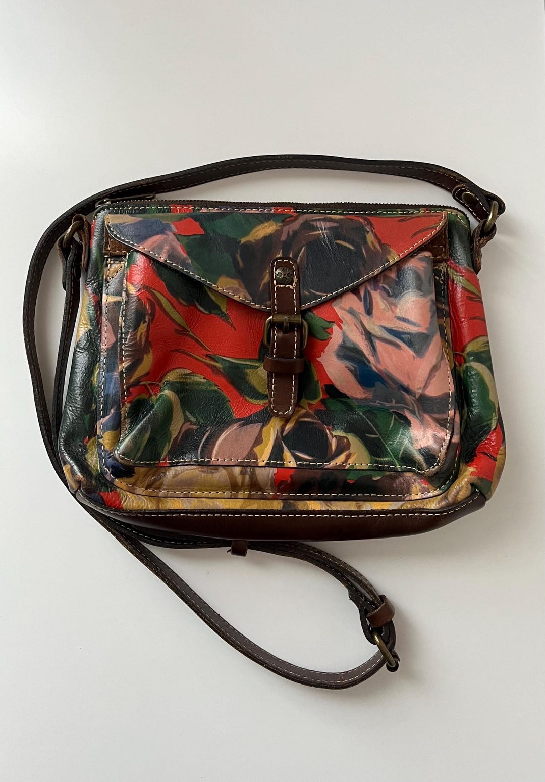 Patricia Nash “winter Bloom” Crossbody - Etsy