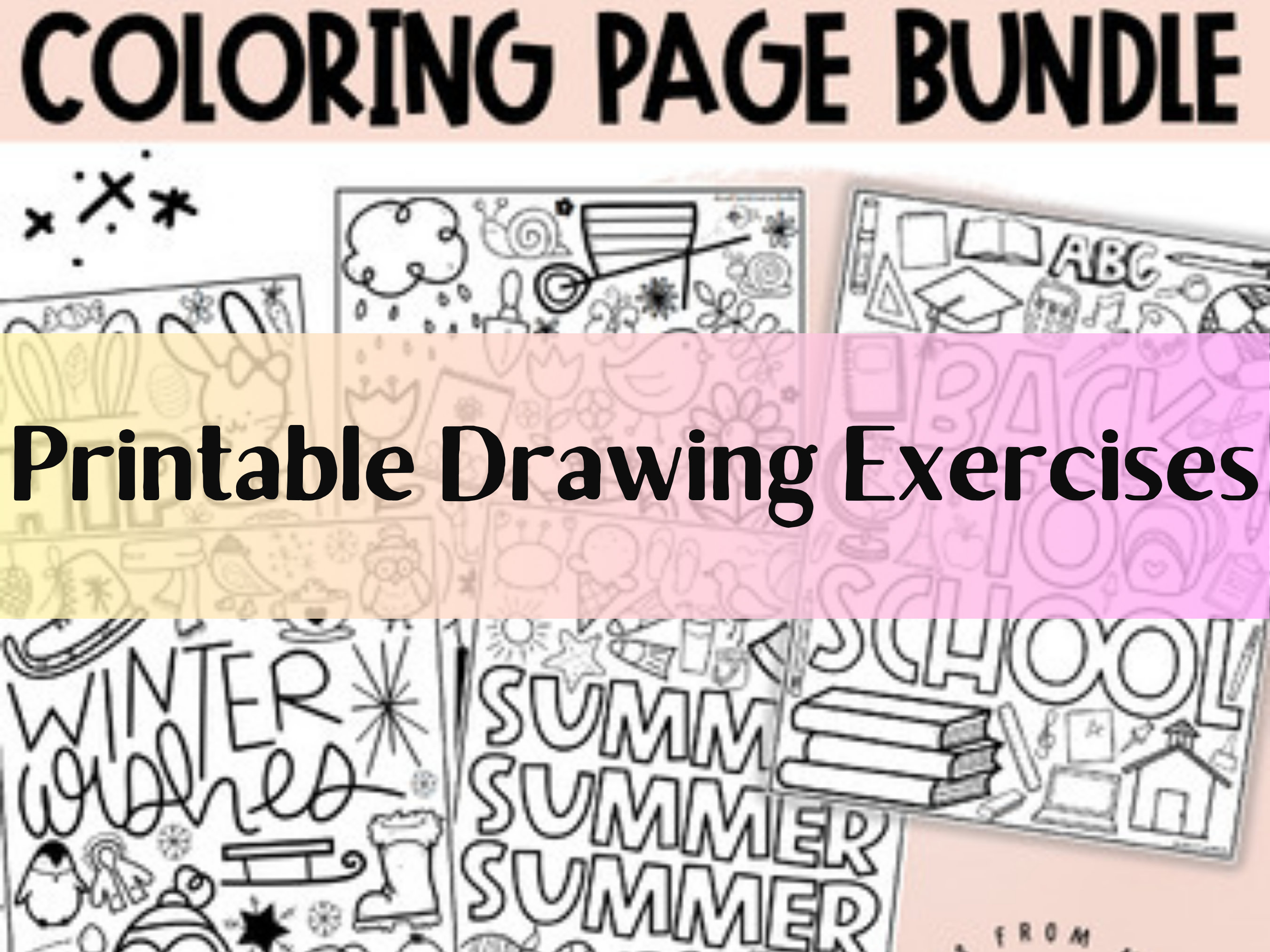 Printable Coloring Sheets | Instant Download | Animal, Bird, Nature ...