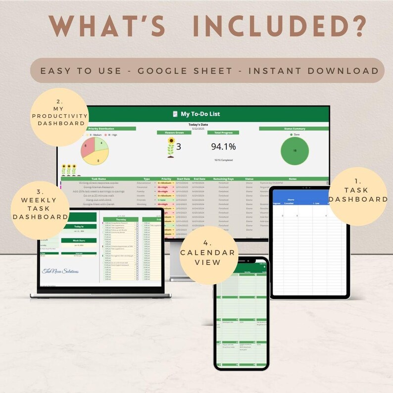 Ultimate To-do List Tracker Printable | Minimalist Daily Planner PDF ...