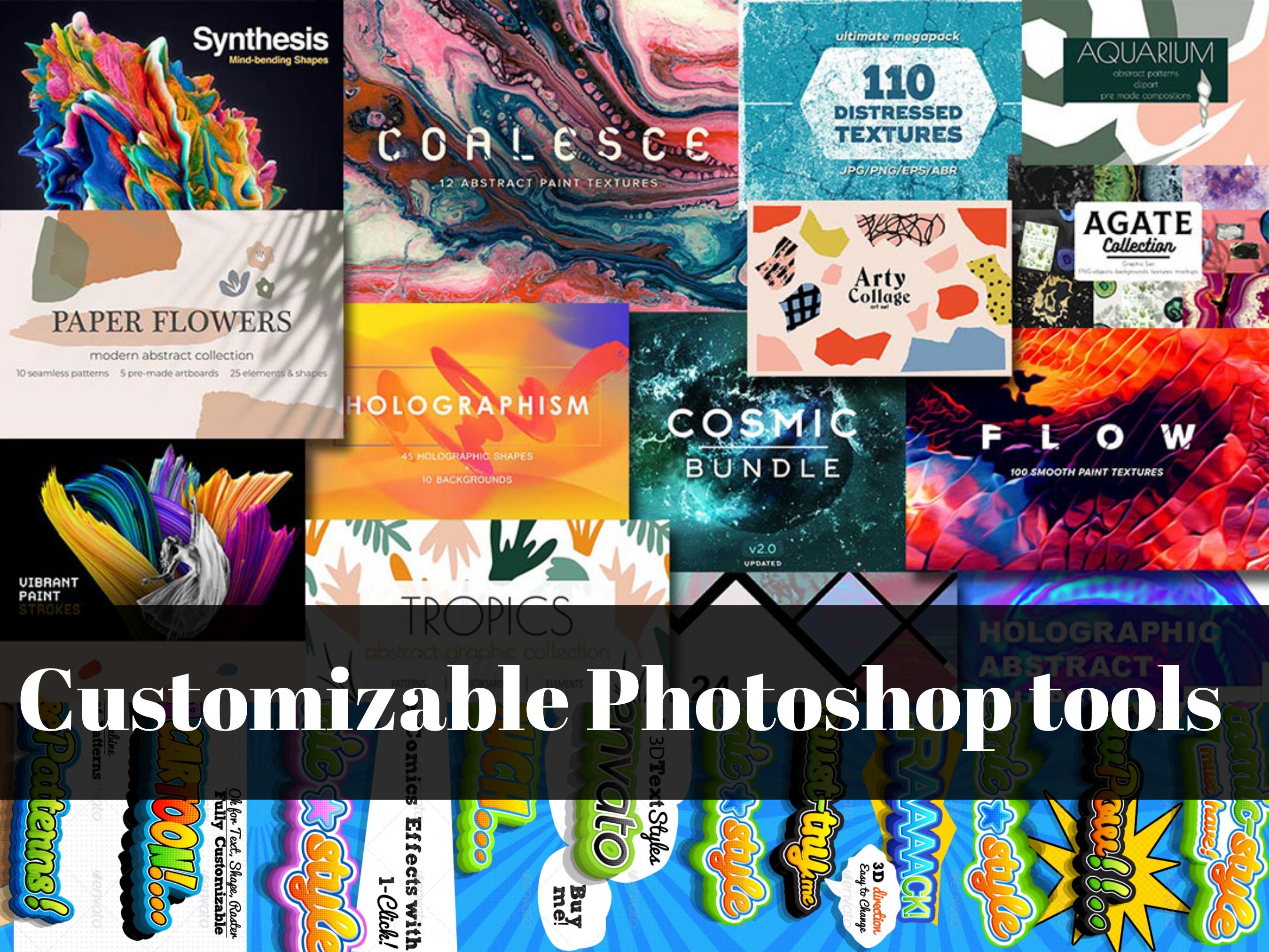 Photoshop Power Pack Designer Toolkit Premium Brushes, Actions ...