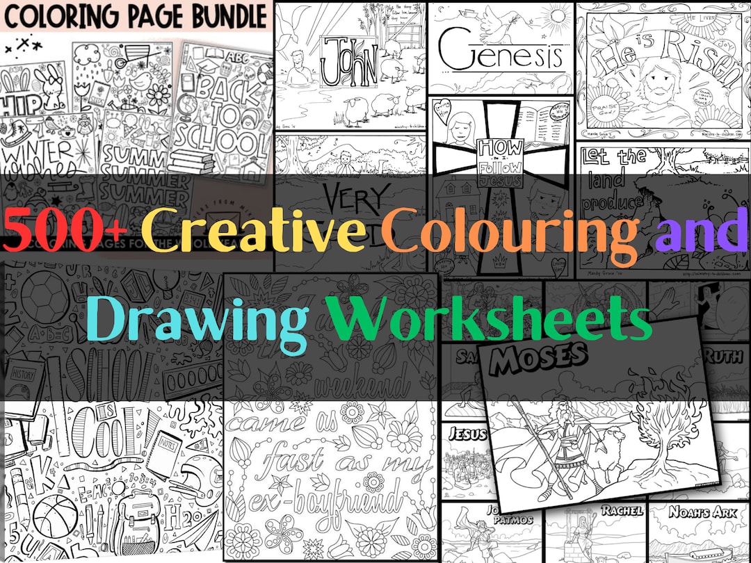 Printable Coloring Sheets | Instant Download | Animal, Bird, Nature ...