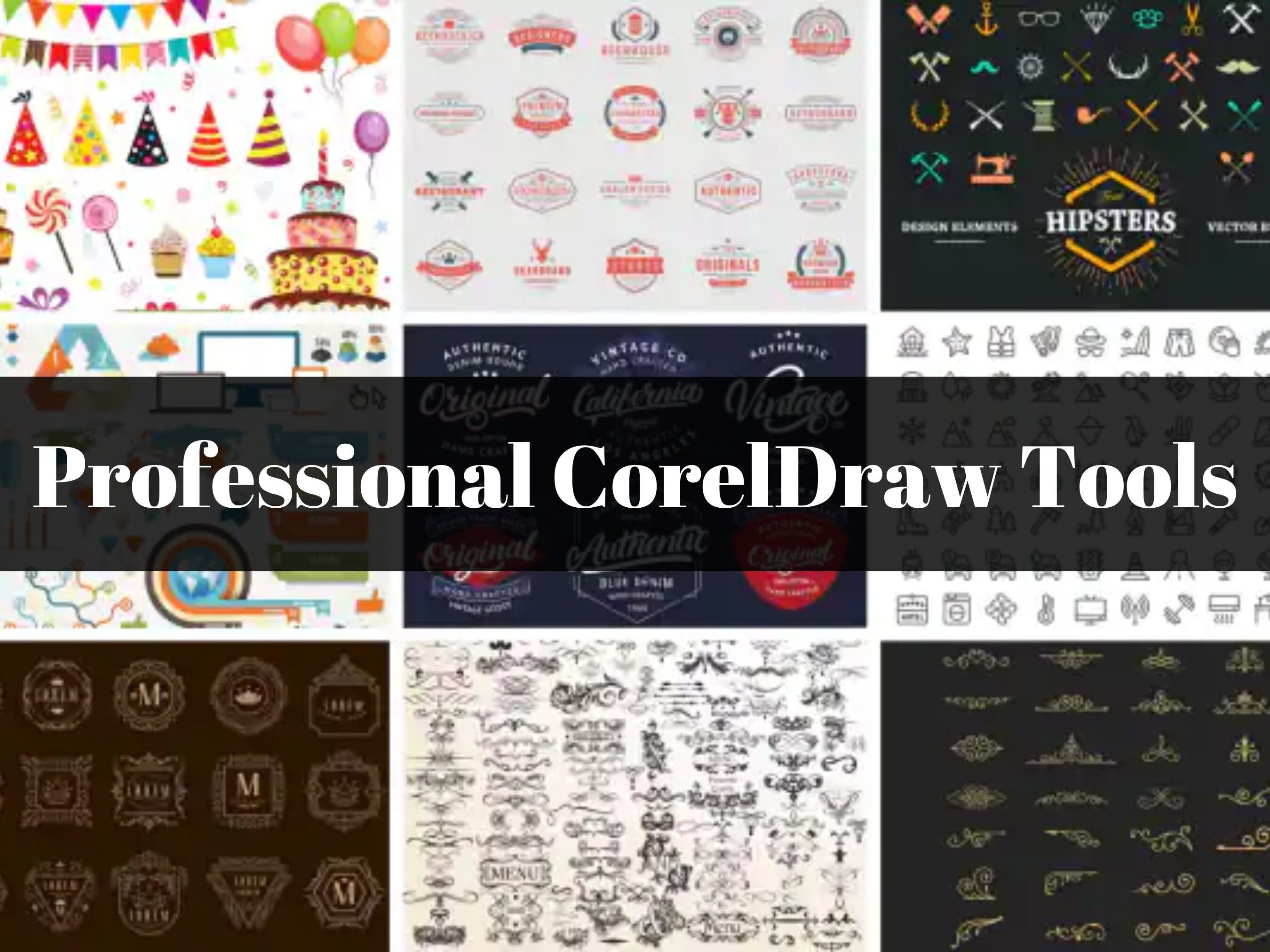 Coreldraw Assets Bundle, Vector Art Templates, Graphic Design Pack ...