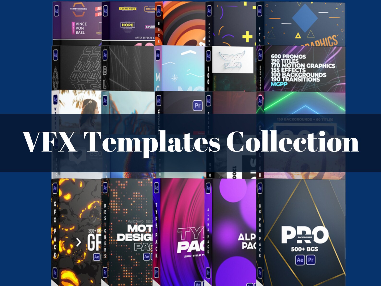 Motion Graphics & VFX Template Bundle for Adobe After Effects - Pro ...