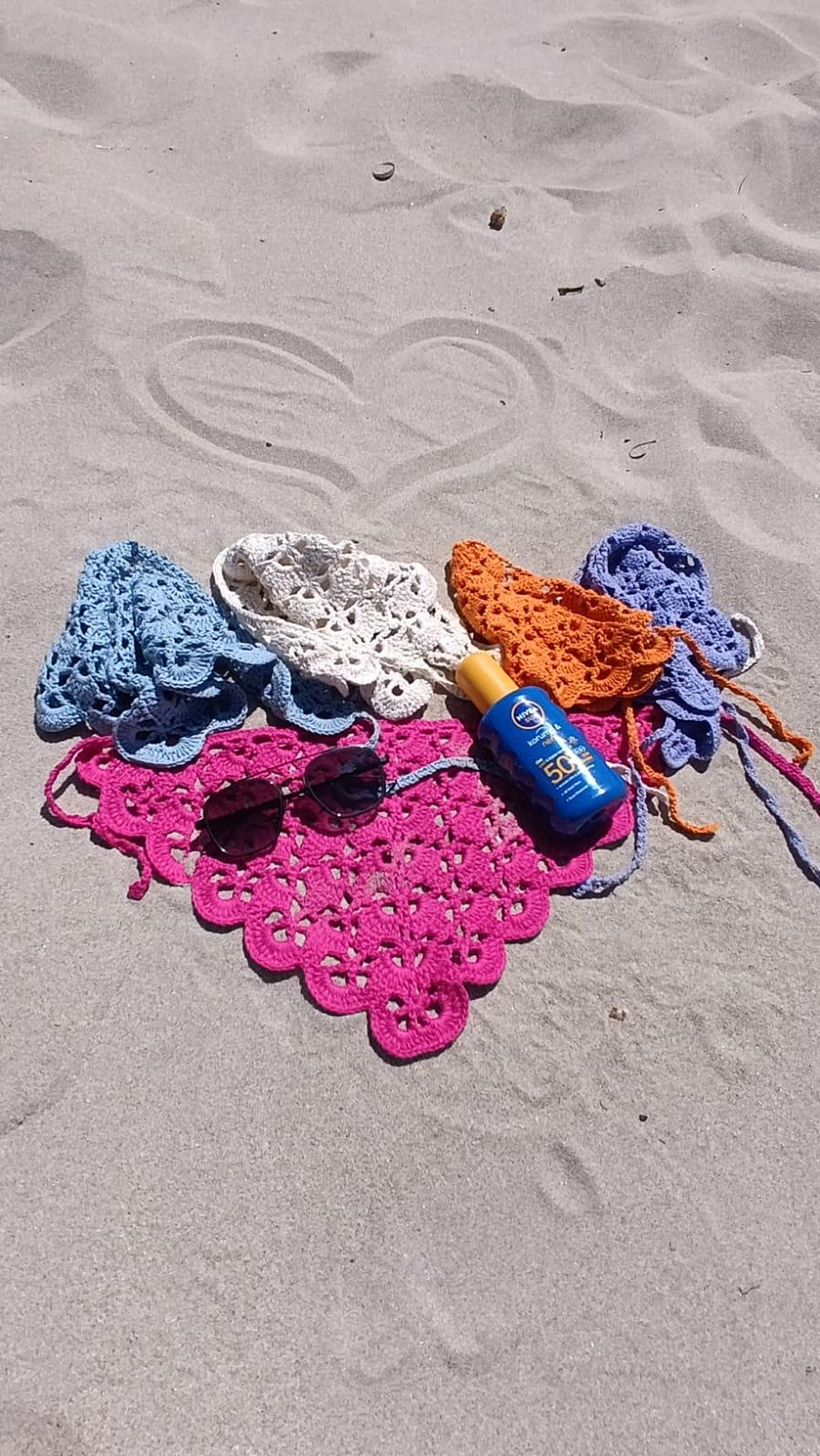 Crochet Bandana, Boho Bandana, Handmade Bandana, V Shape Bandana ...
