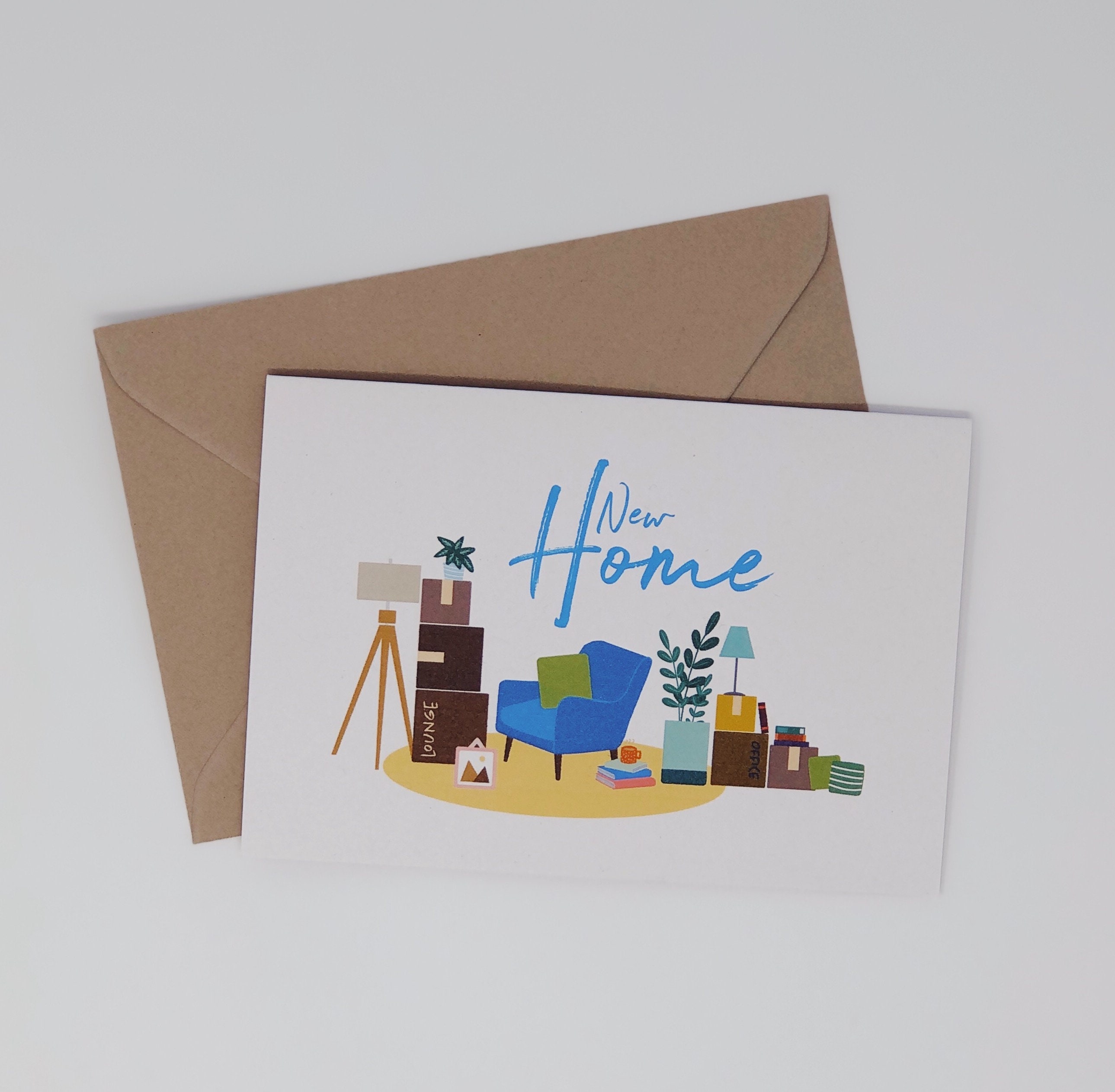 New Home Card Just Moved Card Moving Home Card New House Card First ...