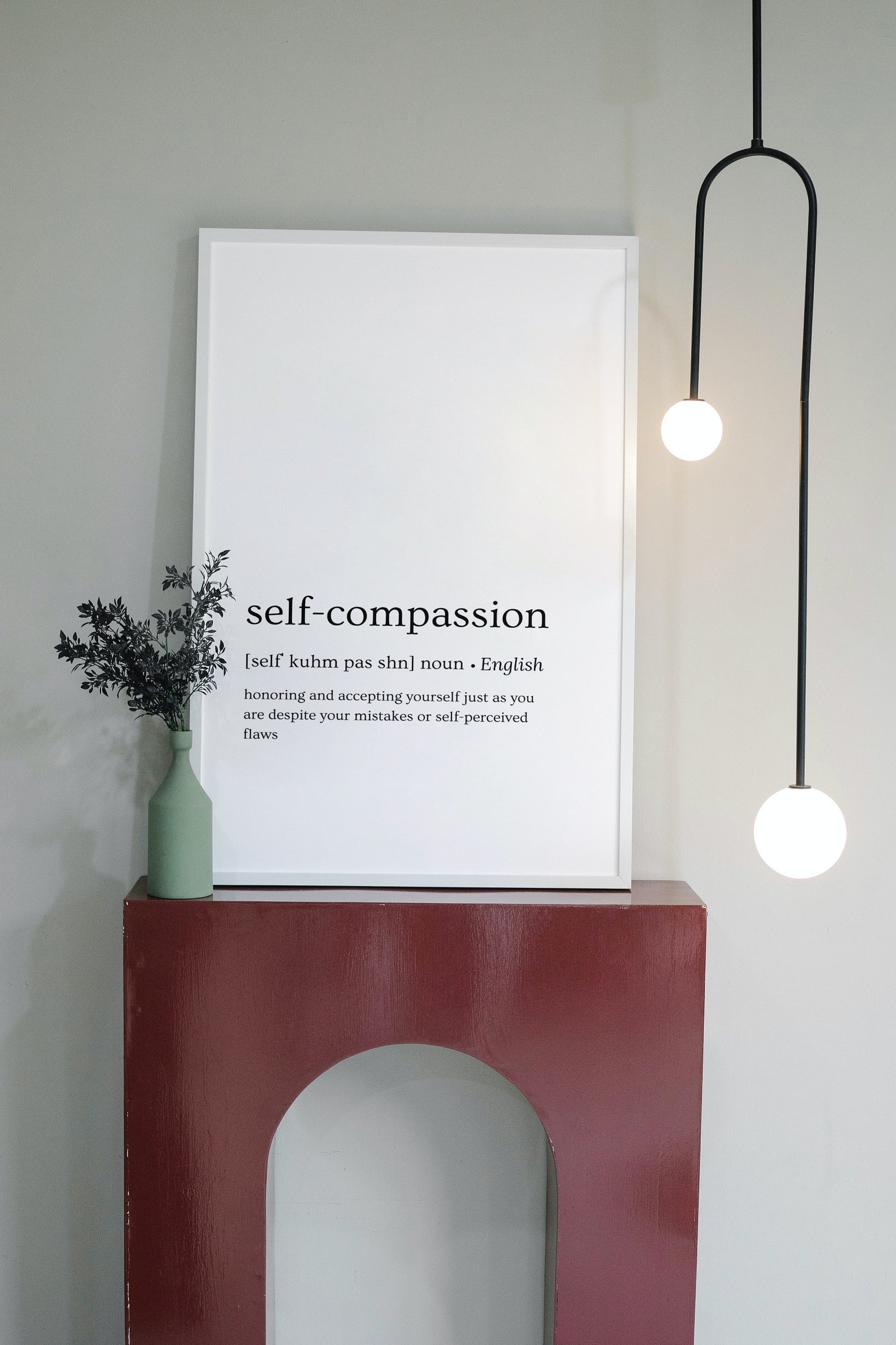 Print Self Compassion Definition Print Self Compassion Wall - Etsy