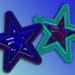20 Digital 3D Colorful Metallic CHROME STARS Set 1 Saved at - Etsy