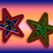20 Digital 3D Colorful Metallic CHROME STARS Set 1 Saved at - Etsy