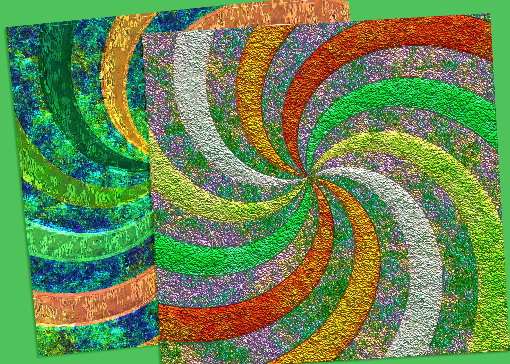 10 Digital Color Foil Twirl 12x12 JPEG Papers SET 1 With a - Etsy