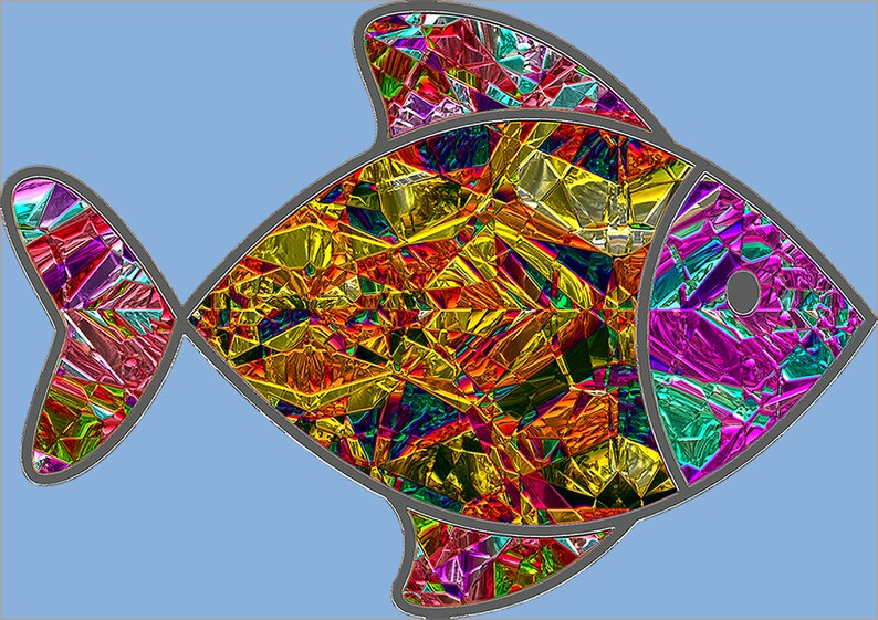 20 Digital COLORFOIL FISH That Are About 4 Inches and 300DPI PNG Files ...