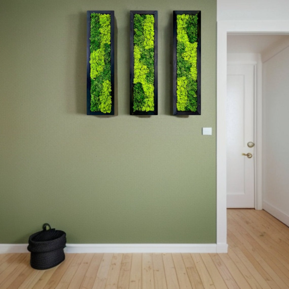 Moss Pattern Wall Art Real Moss, Zero Maintenance Eco-friendly Natural ...