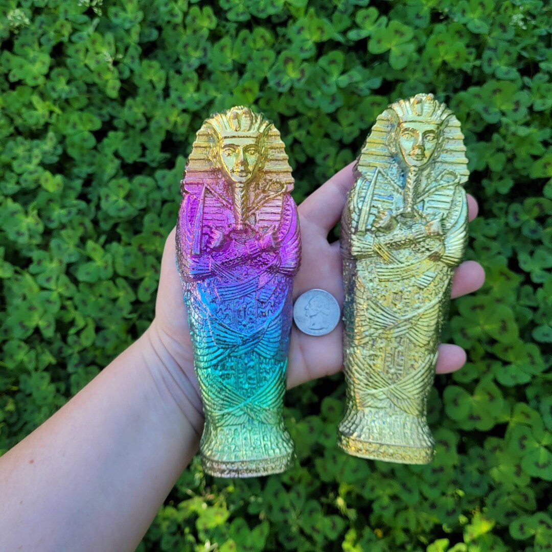 Bismuth King Tut Sculpture in Rainbow or Gold, Made by the Bismuth ...