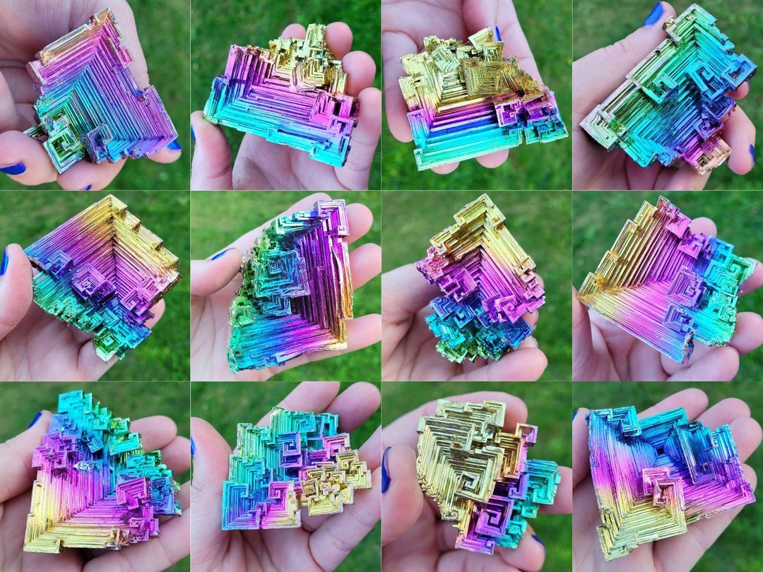 Large Rainbow Bismuth Crystals, 142g to 418g to Choose From, Made by ...
