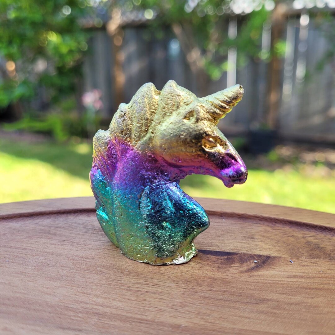 Bismuth Unicorn in Rainbow, Made by the Bismuth Smith - Etsy