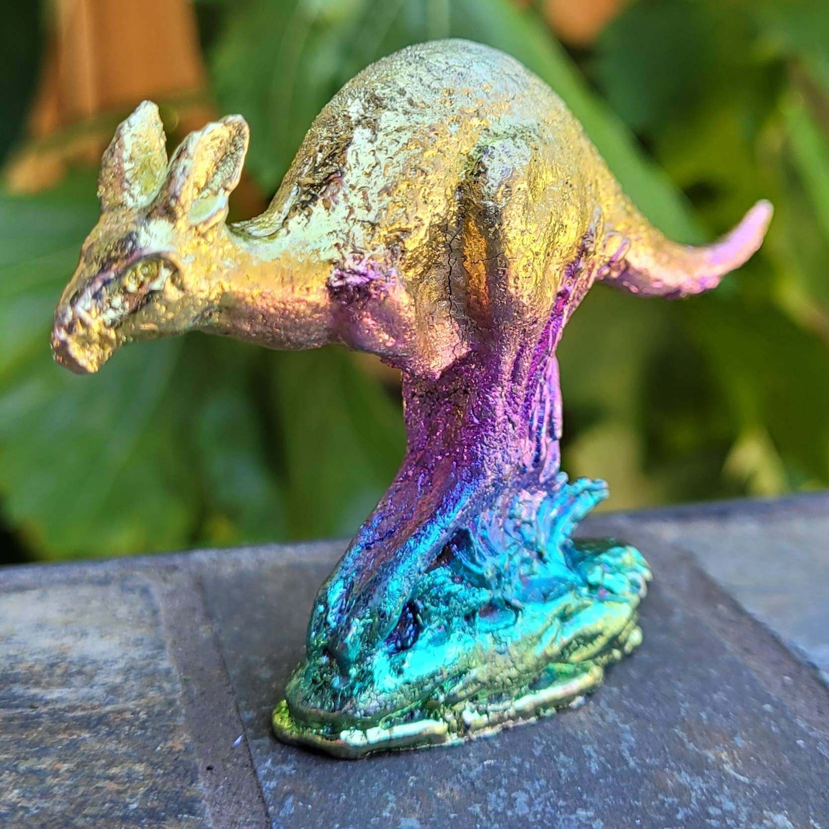 Bismuth Kangaroo in Rainbow Made by the Bismuth Smith - Etsy