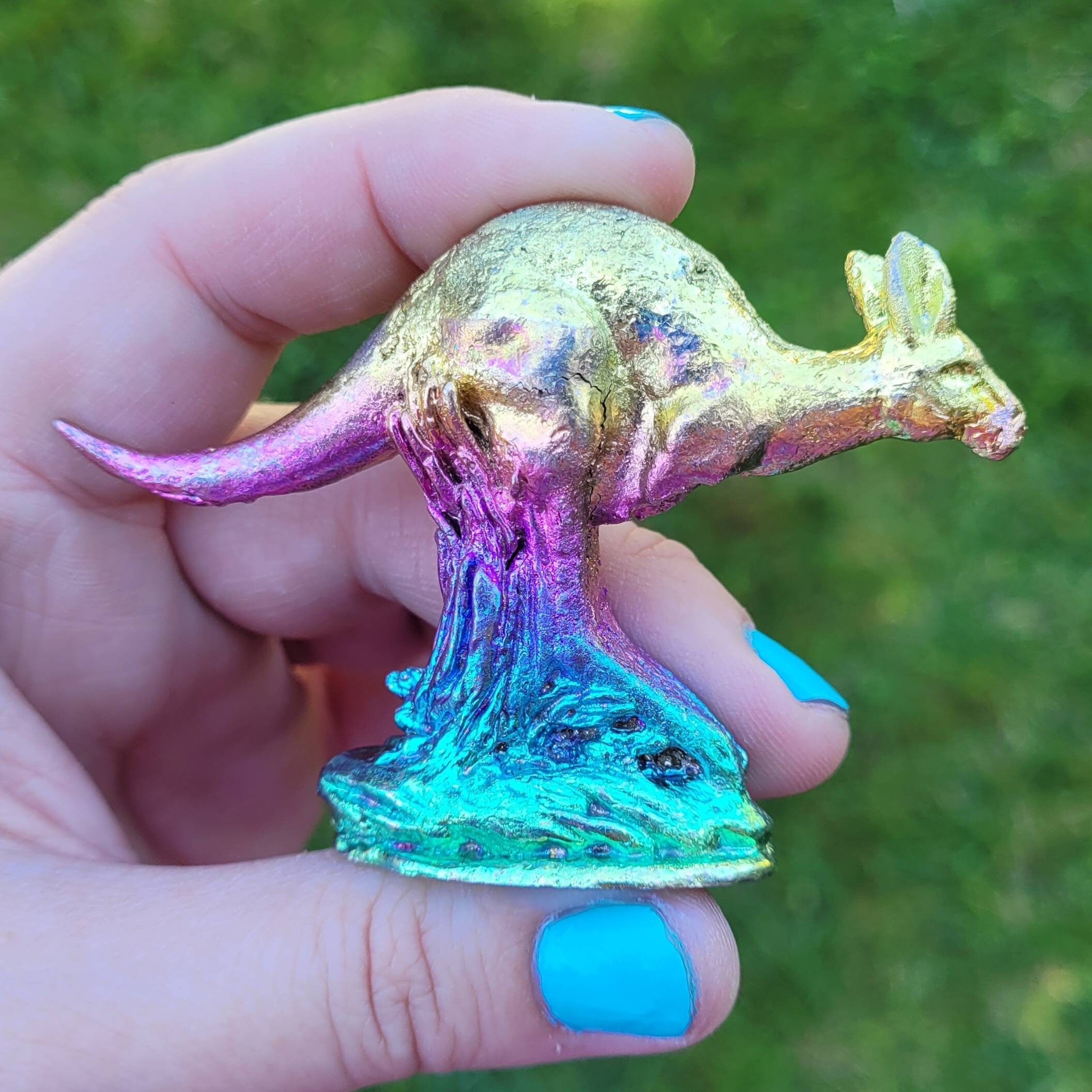 Bismuth Kangaroo in Rainbow Made by the Bismuth Smith - Etsy