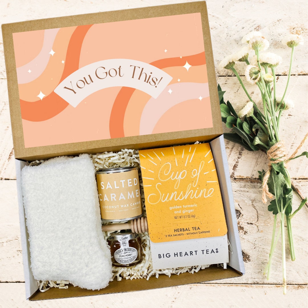 Good Luck Gift for Her, Motivation Gift Box. Encouragement Gift Box ...