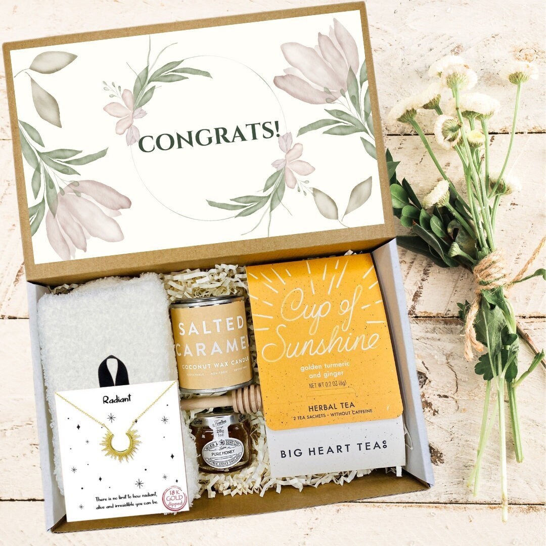 Congratulations Gift, You Did It Gift Box, New Job Gift Basket, Job ...