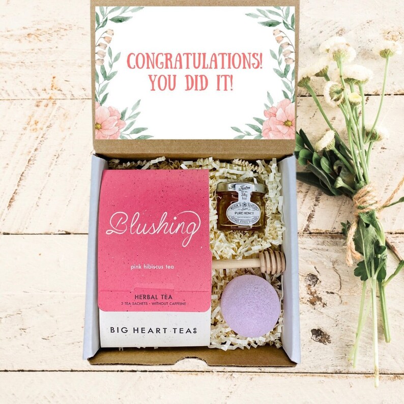 Congratulations Gift, Achievement Gift Basket, Congrats Gift for Her ...