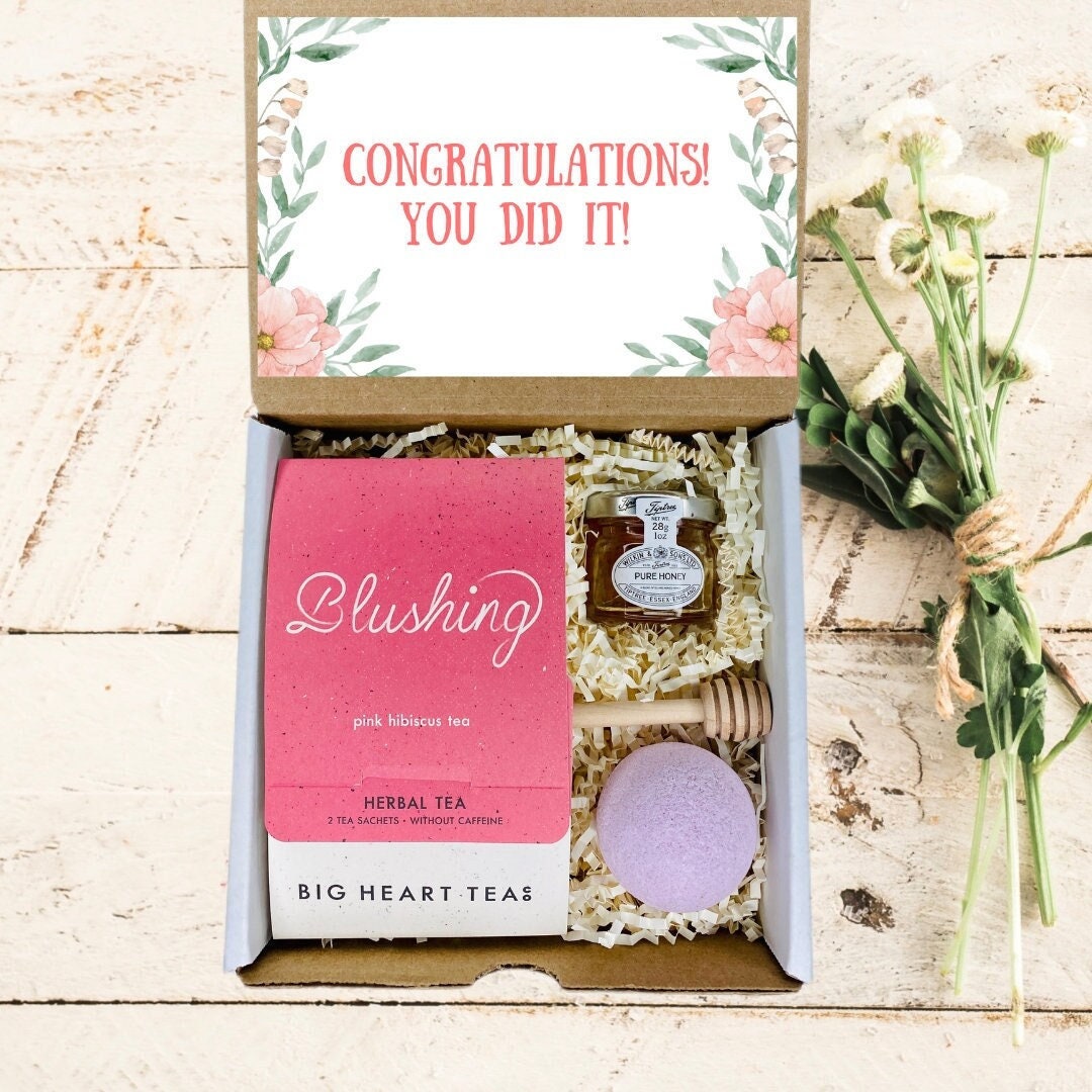 Congratulations Gift, Achievement Gift Basket, Congrats Gift for Her ...