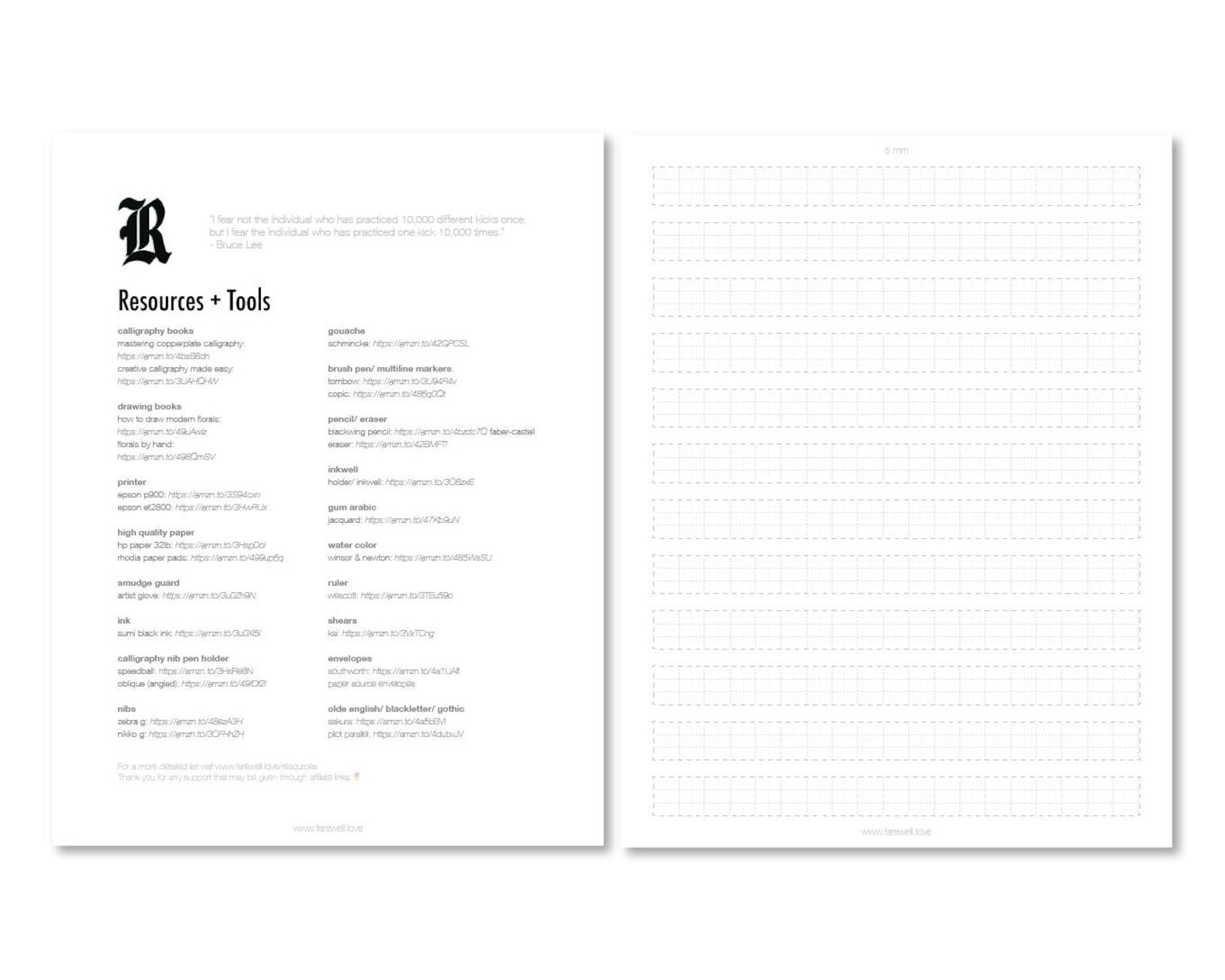 Farewell | Old School English Gothic, Calligraphy Guided Practice ...