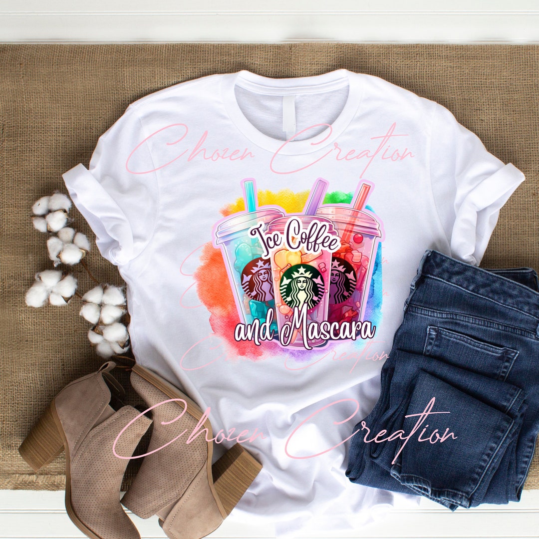 Iced Coffee Sublimation PNG JPG, Coffee Cups Png Sublimation Design ...