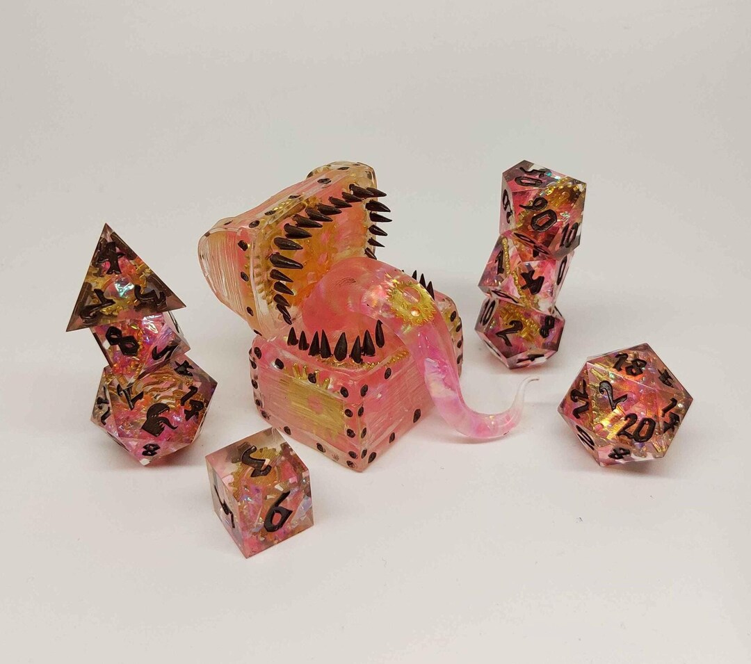 Love and Time: Sharp Edged Mimic Dice Set - Etsy