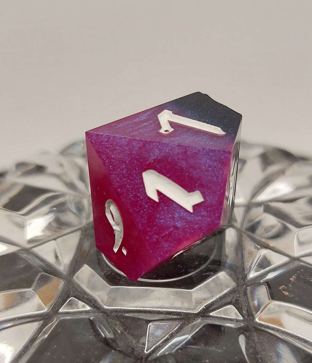 Pink Jester: Sharp Edged D10 - Etsy