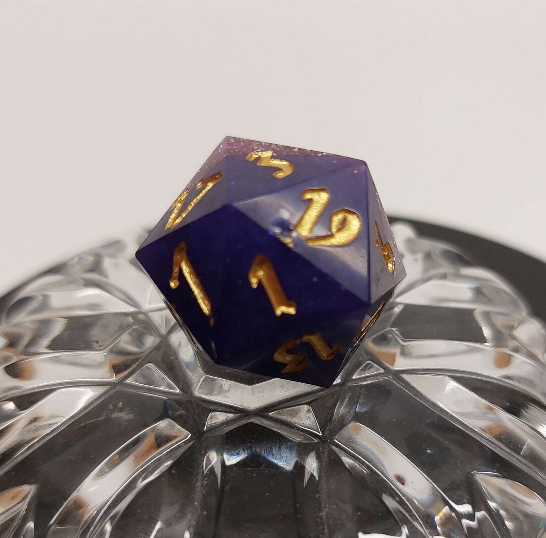Glitter Bomb: Sharp Edged D20 With Mimic Logo - Etsy