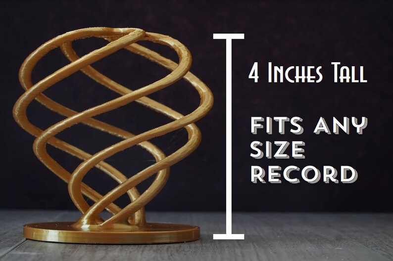 Record Stabilizer Spiral Illusion - Gold, 3D Printing, Cool Gifts ...