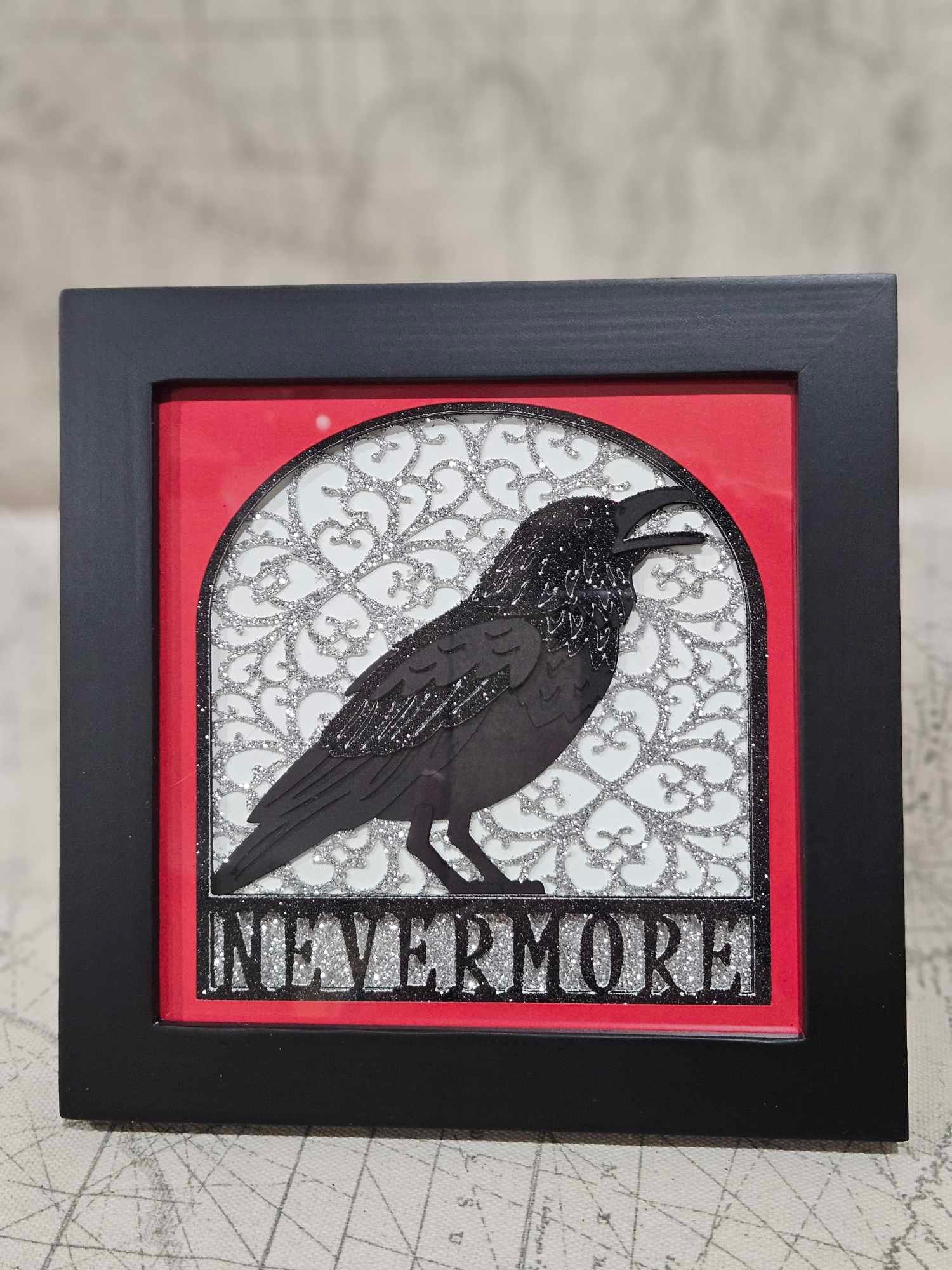 3D Raven, Shadow Box, Mini Frame, Gift - Etsy