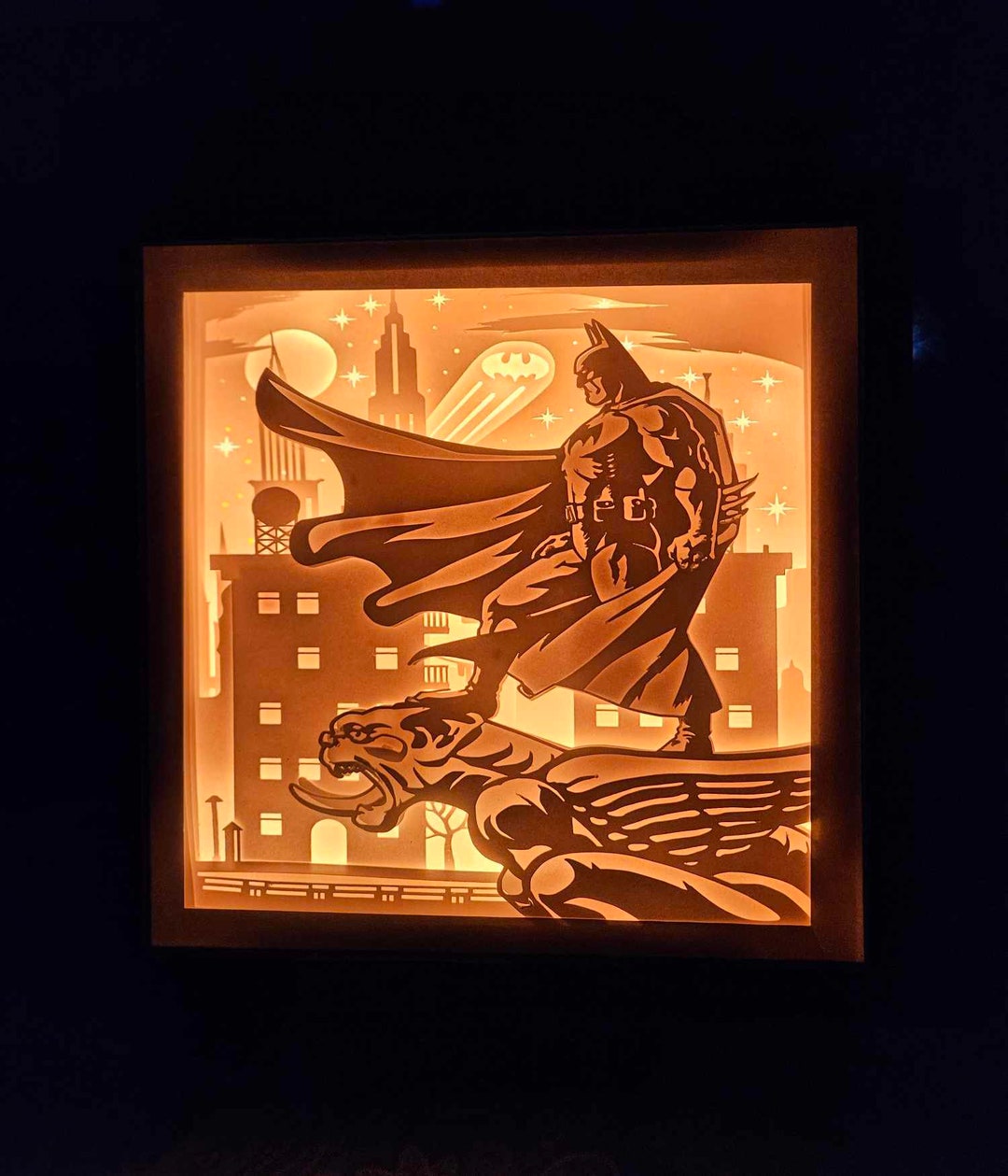 Superhero Light Box Shadow Box Gift - Etsy