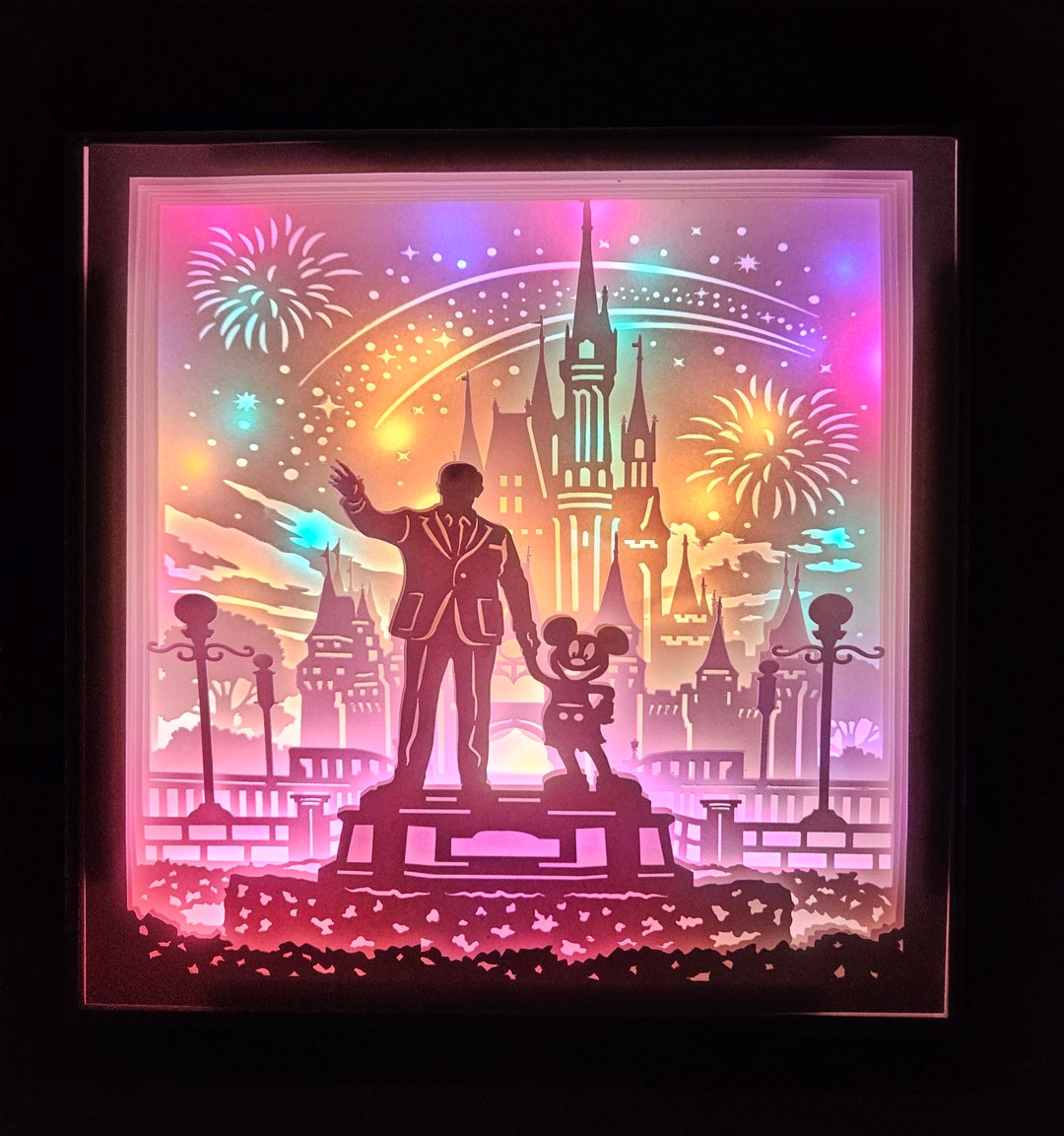 Pals Statue Lightbox Shadow Box Mens Gift Womens Gift Boy Gift Girl ...