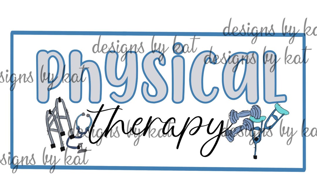 Physical Therapy Design / Hand Drawn / Png Art - Etsy